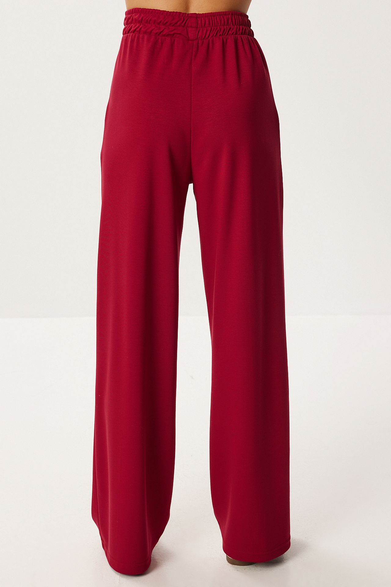 HiCCUP - Burgundy Red Istanbul Color Blocked Ribbed Co-ord Set With ...