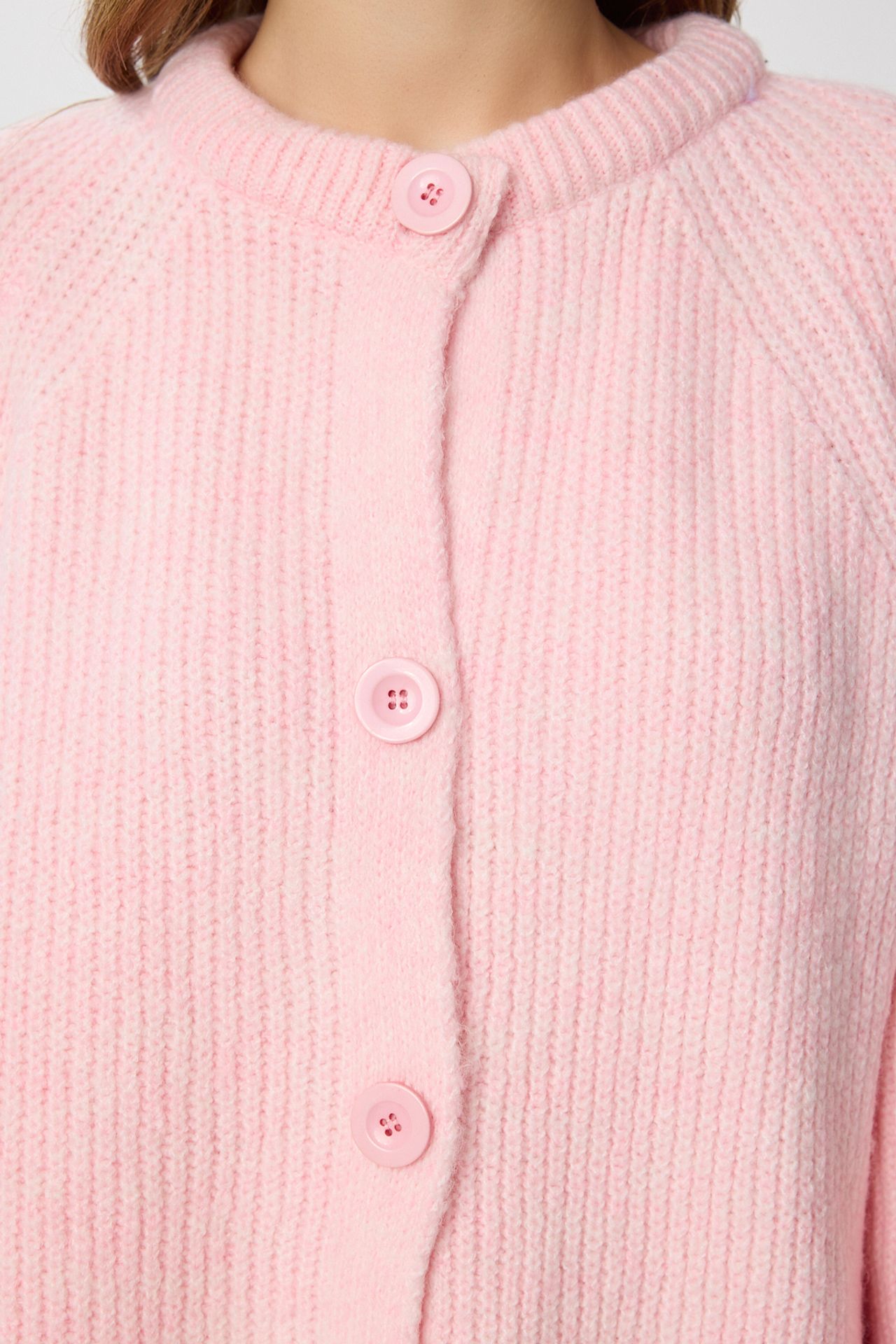 HiCCUP - Carnation Pink Istanbul Textured Ribbed Oversized Cardigan ...