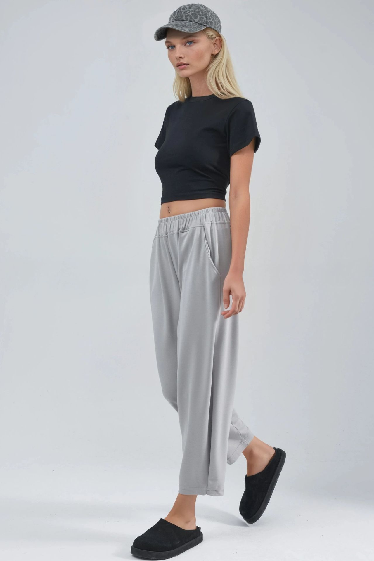 HiCCUP - Light Grey Modal Touch Salwar Fit Pants Bersan Collection Women