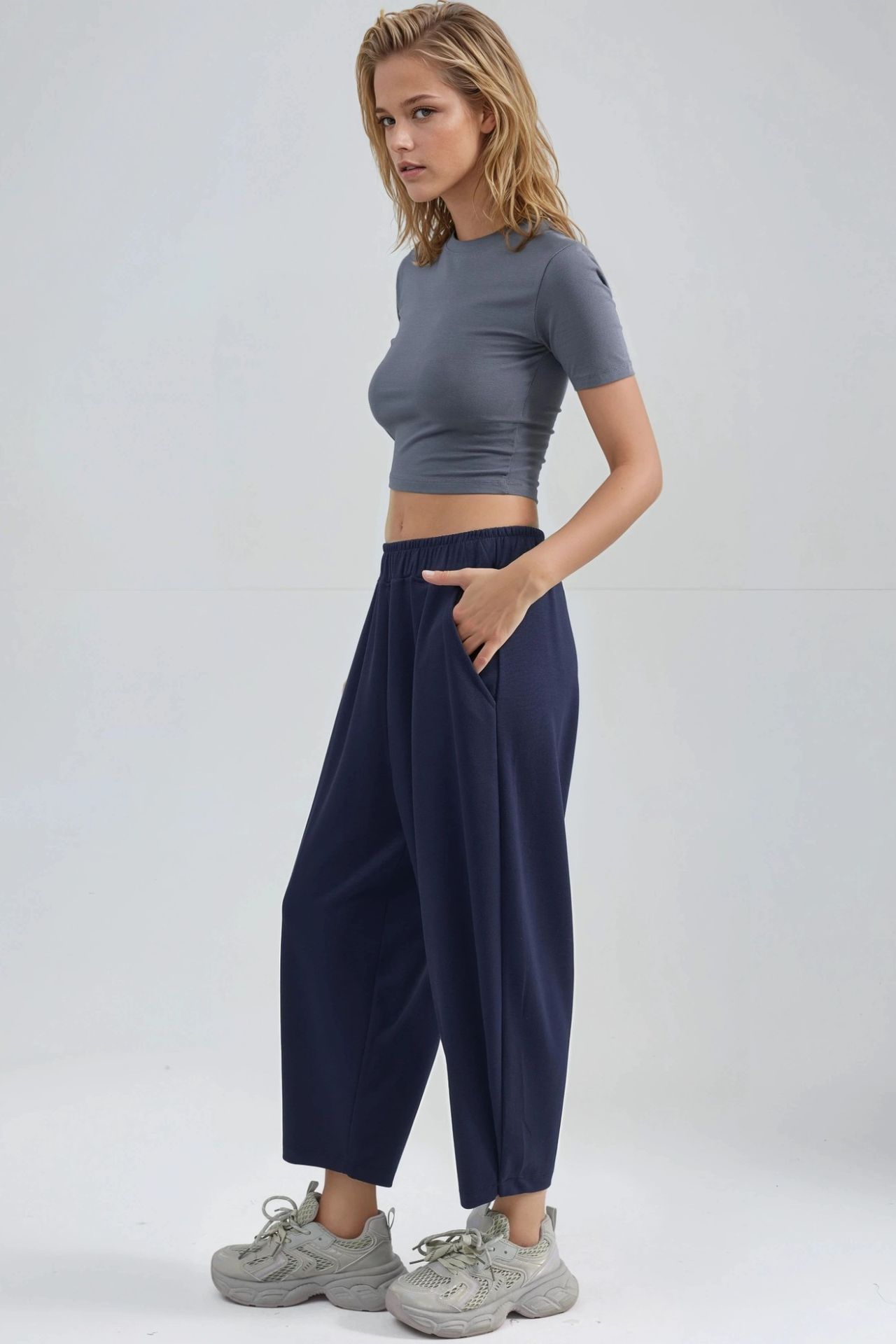 HiCCUP - Midnight Blue Modal Touch Salwar Fit Pants Bersan Collection Women